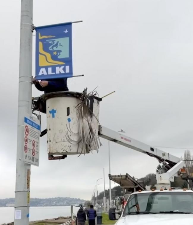 New year, new look for Alki Beach; Community-led flag installation ...